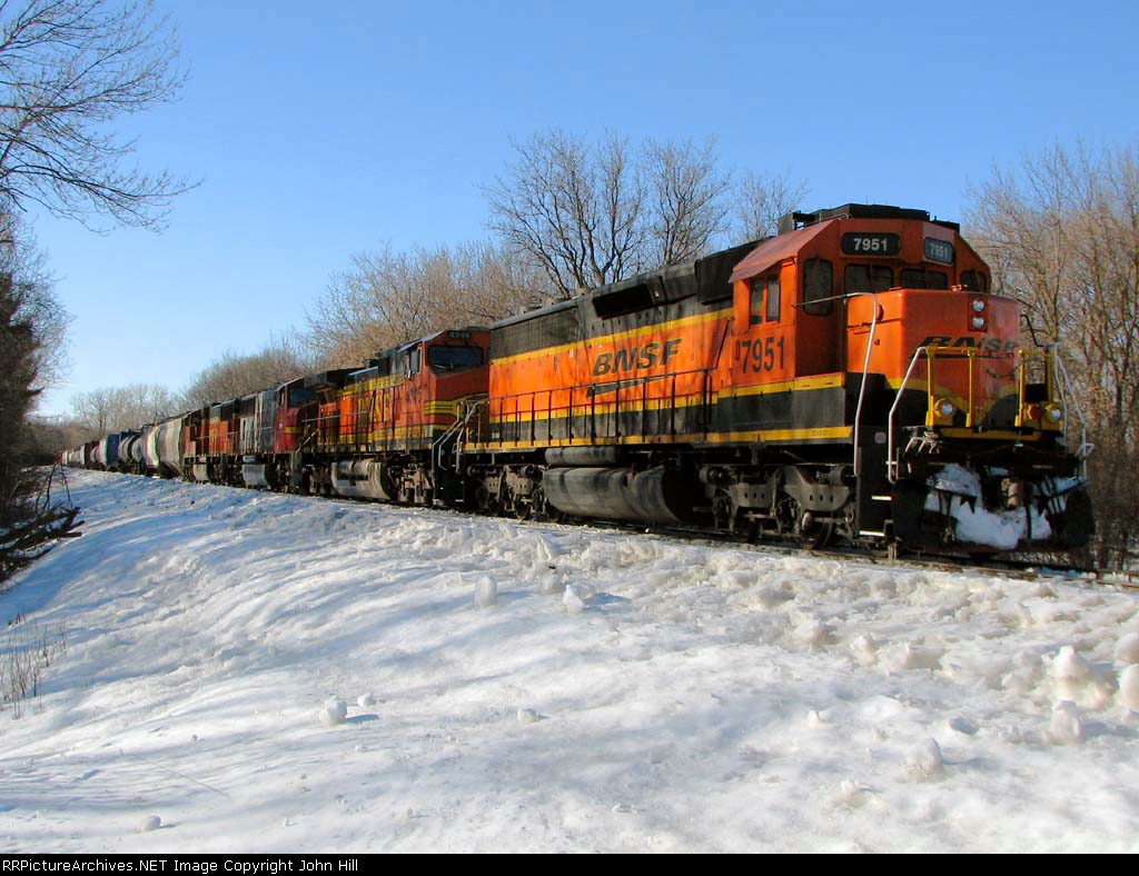 100226007 Eastbound BNSF Manifest Waits In siding